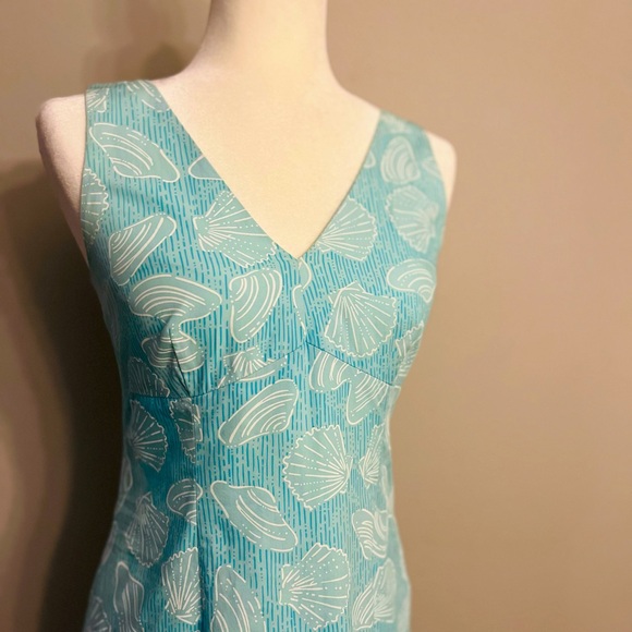Lilly Pulitzer | Dresses | Lilly Pulitzer Vintage Blue Shell Dress ...